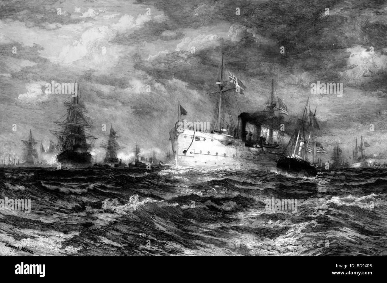 The White Squadron's Farewell Salute to the Body of John Ericsson ...