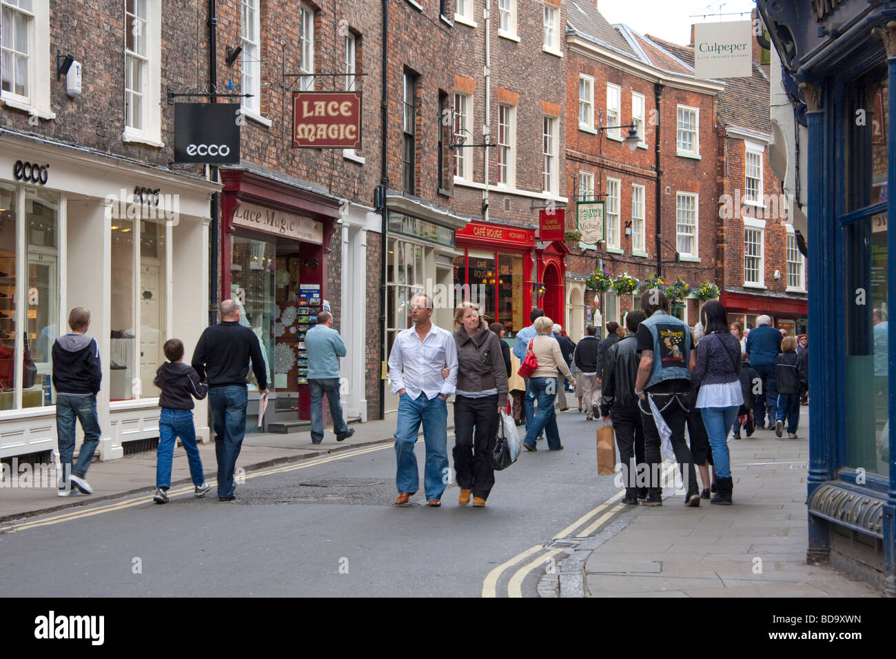 Low Petergate, York, Yorkshire, England Stock Photo - Alamy