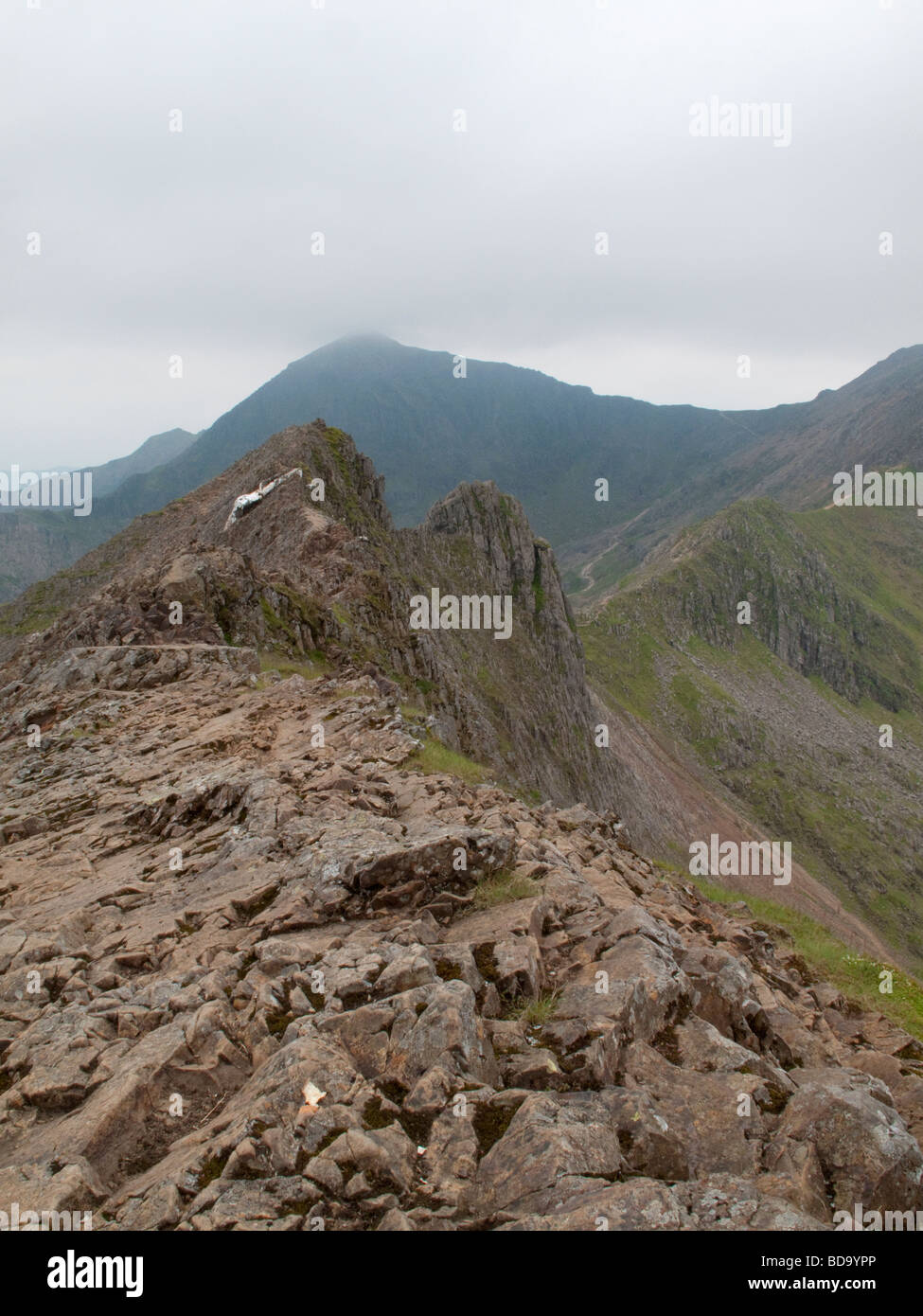 Crib Goch Ridge, Snowdonia, North Wales, UK Stock Photo - Alamy