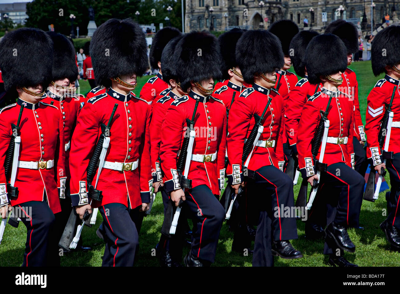 Parliament building Ottawa Canada changing of the guards Stock Photo ...