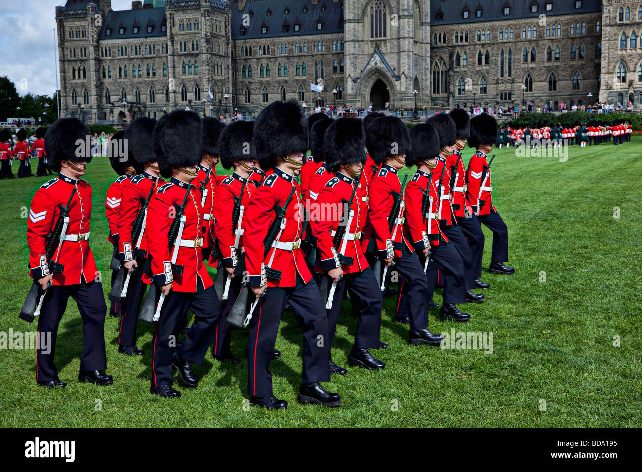 Parliament building Ottawa Canada changing of the guards Stock Photo ...