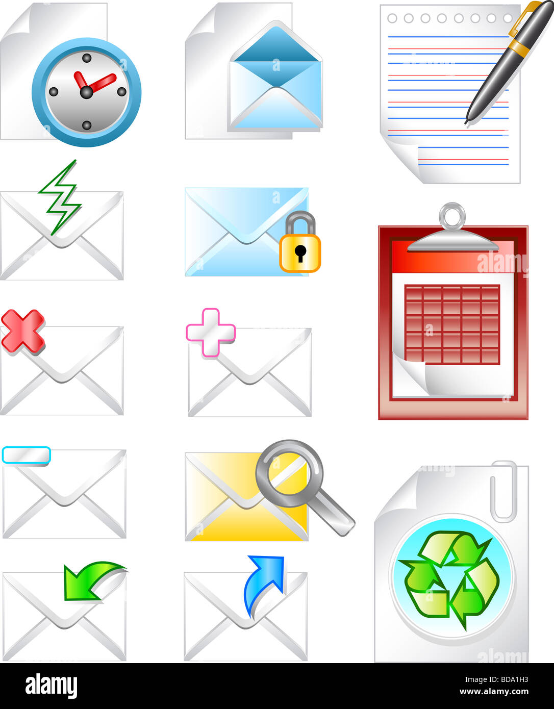 Web internet email icon Stock Photo - Alamy