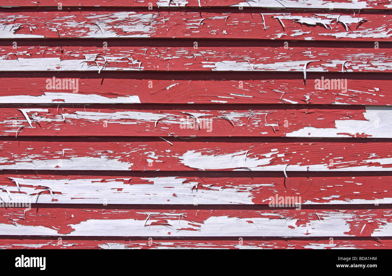 Peeling red paint Stock Photo - Alamy