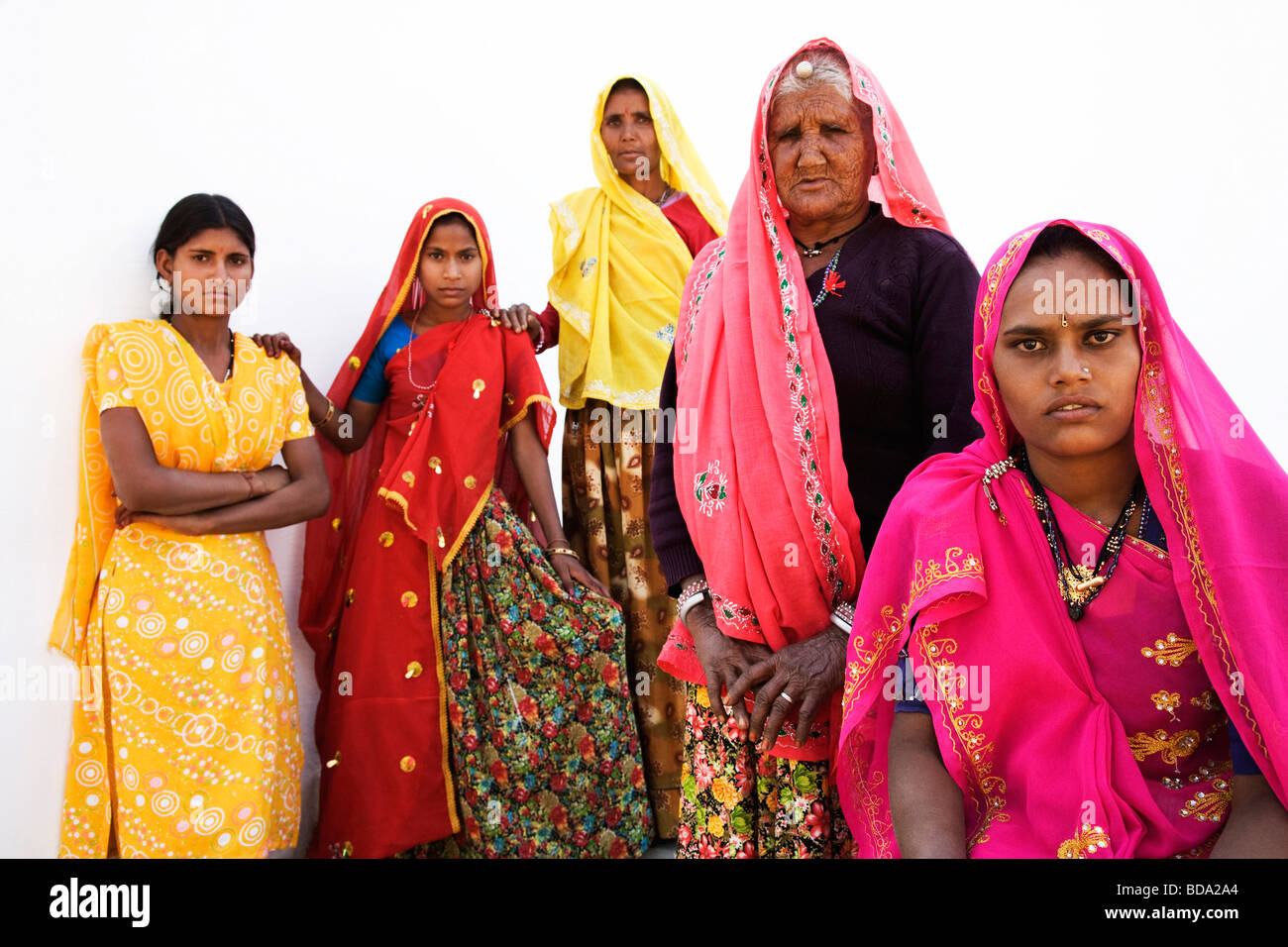 Portrait of a family, Pushkar, Ajmer, Rajasthan, India Stock Photo - Alamy