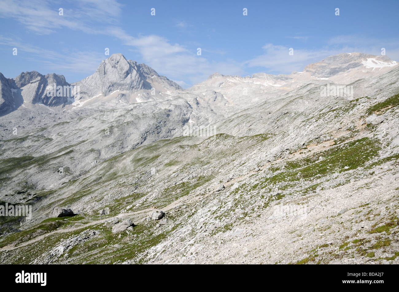 Landscape in the Wetterstein Mountains, German Alps Stock Photo - Alamy