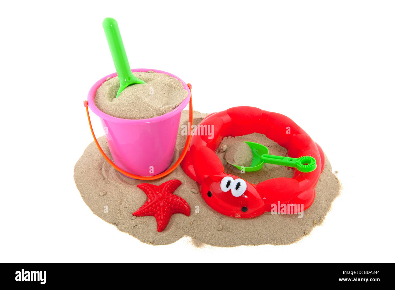 toys in the sand at the beach or the box Stock Photo - Alamy