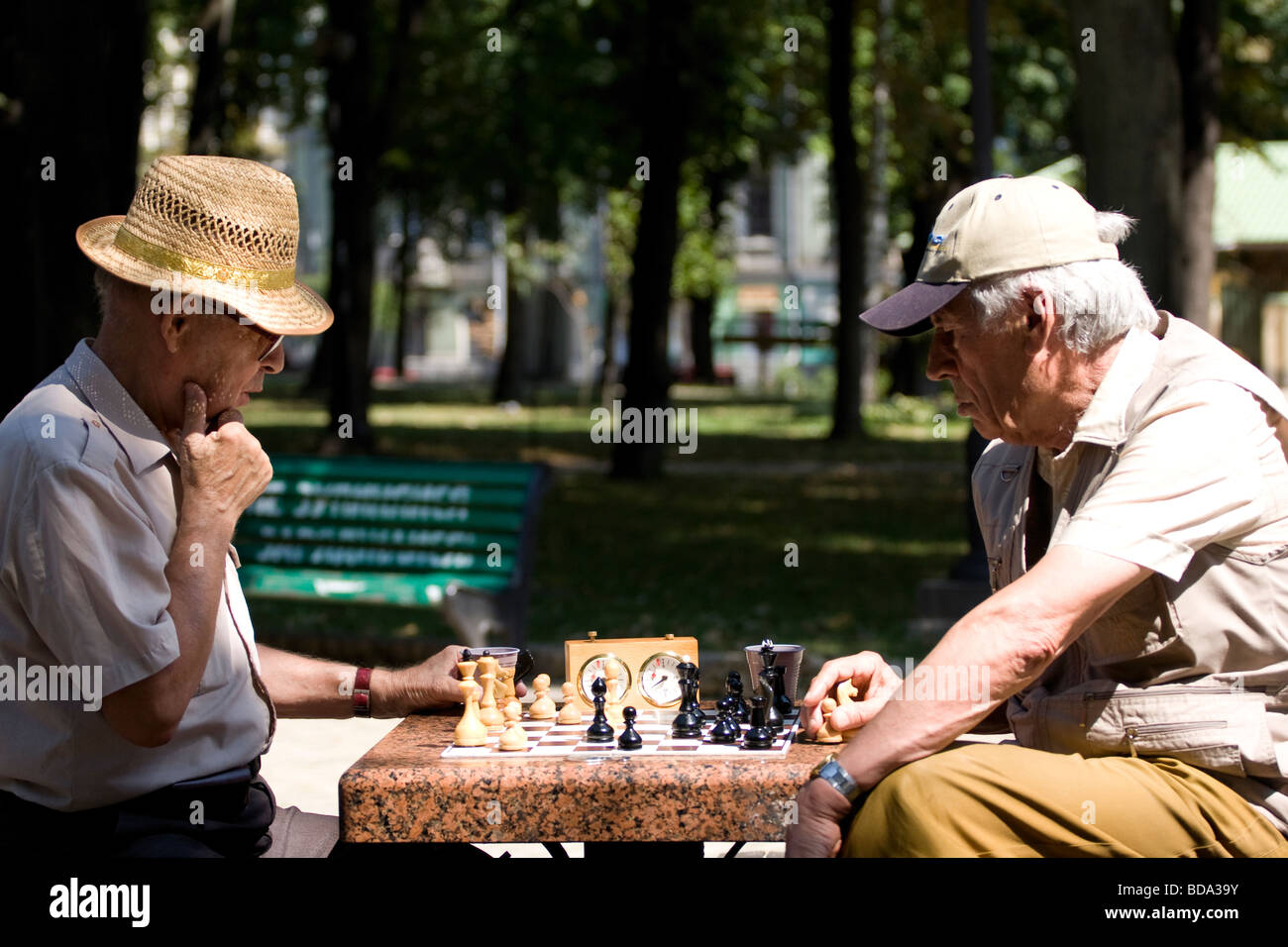 Black chess men hi-res stock photography and images - Alamy