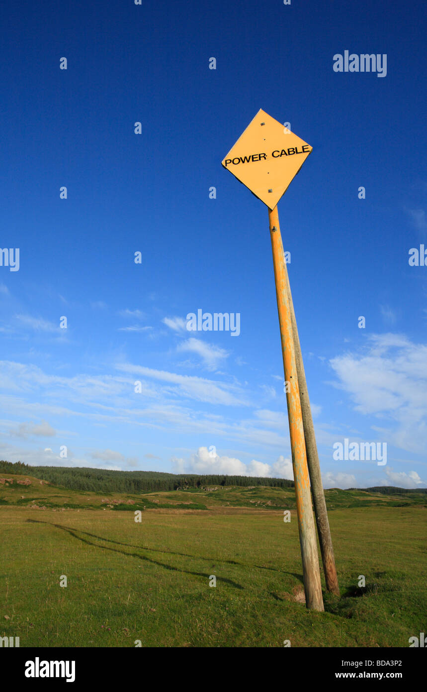 Power cable sign hi-res stock photography and images - Alamy