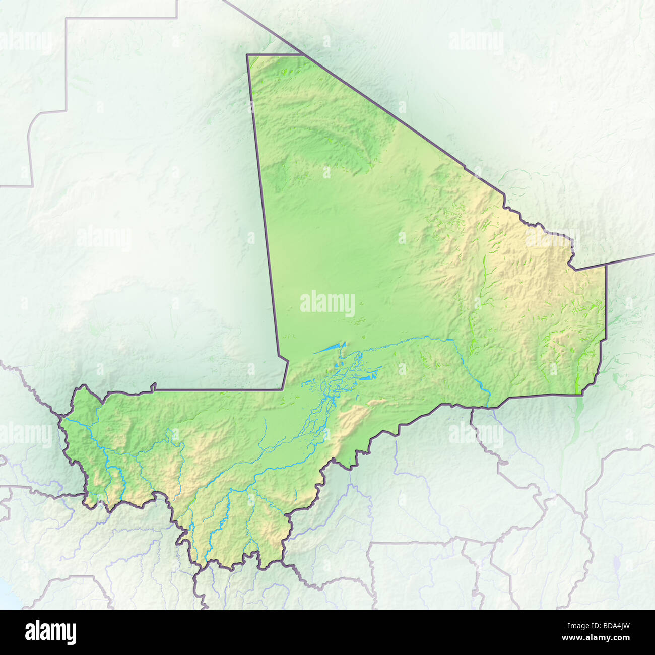 Mali map of africa hi-res stock photography and images - Alamy