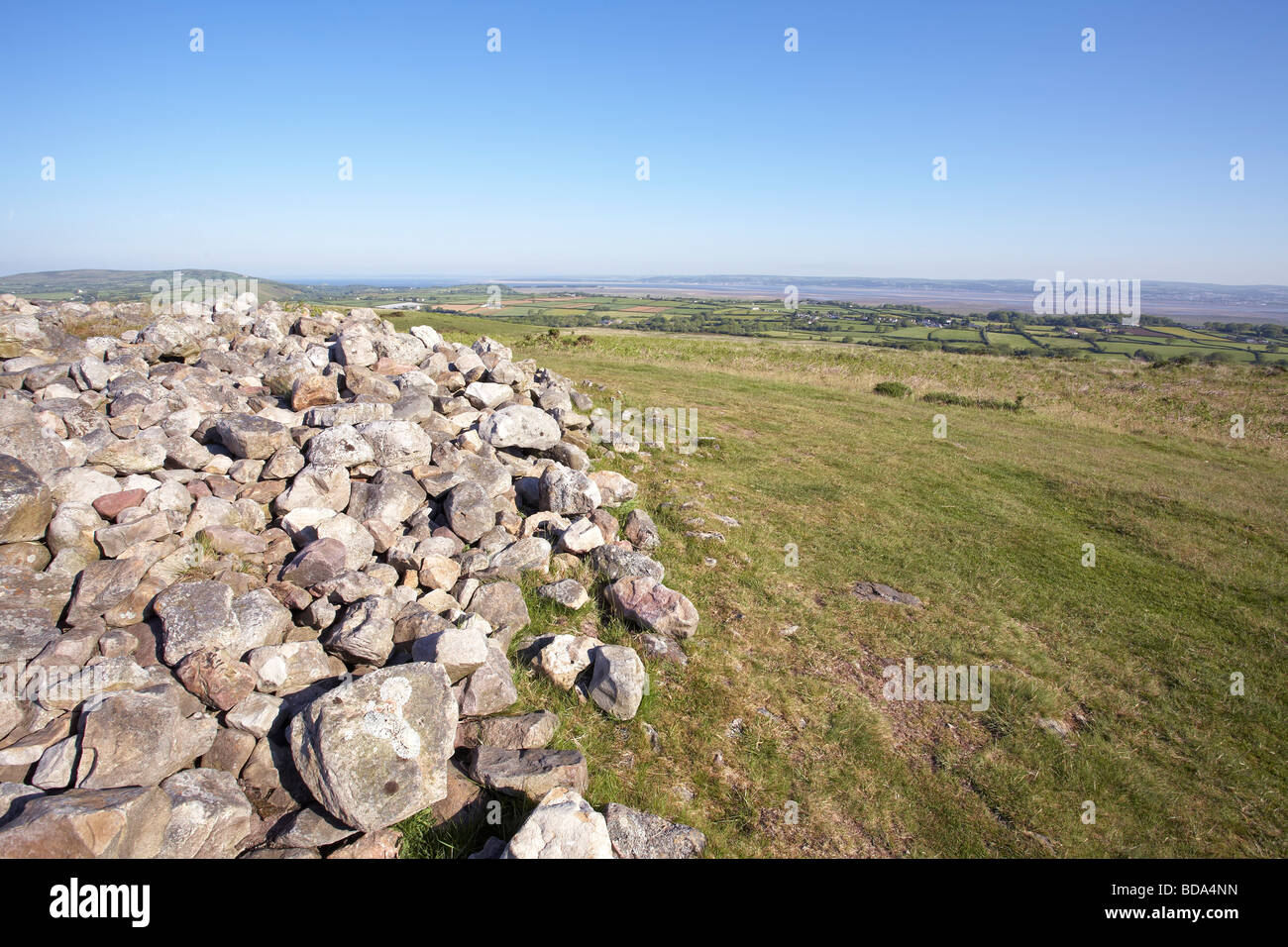 burial cairn Gower Peninsula Wales UK Stock Photo - Alamy