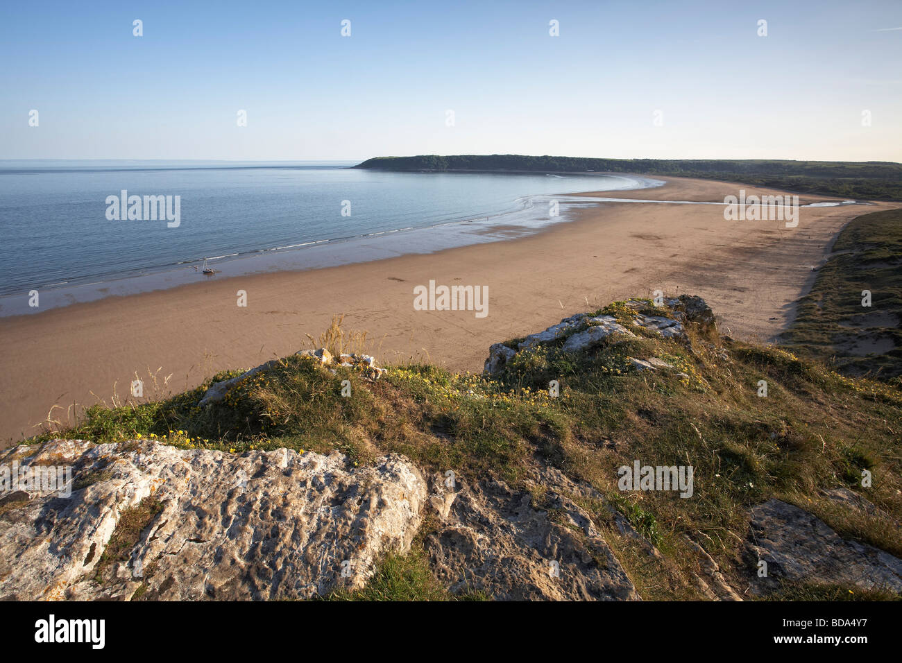 Nicholaston Burrows Oxwich Bay Gower Peninsula Wales UK Stock Photo - Alamy