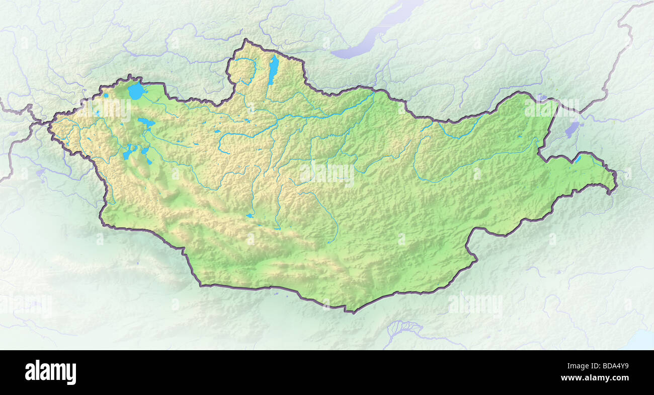 Mongolia map hi-res stock photography and images - Alamy