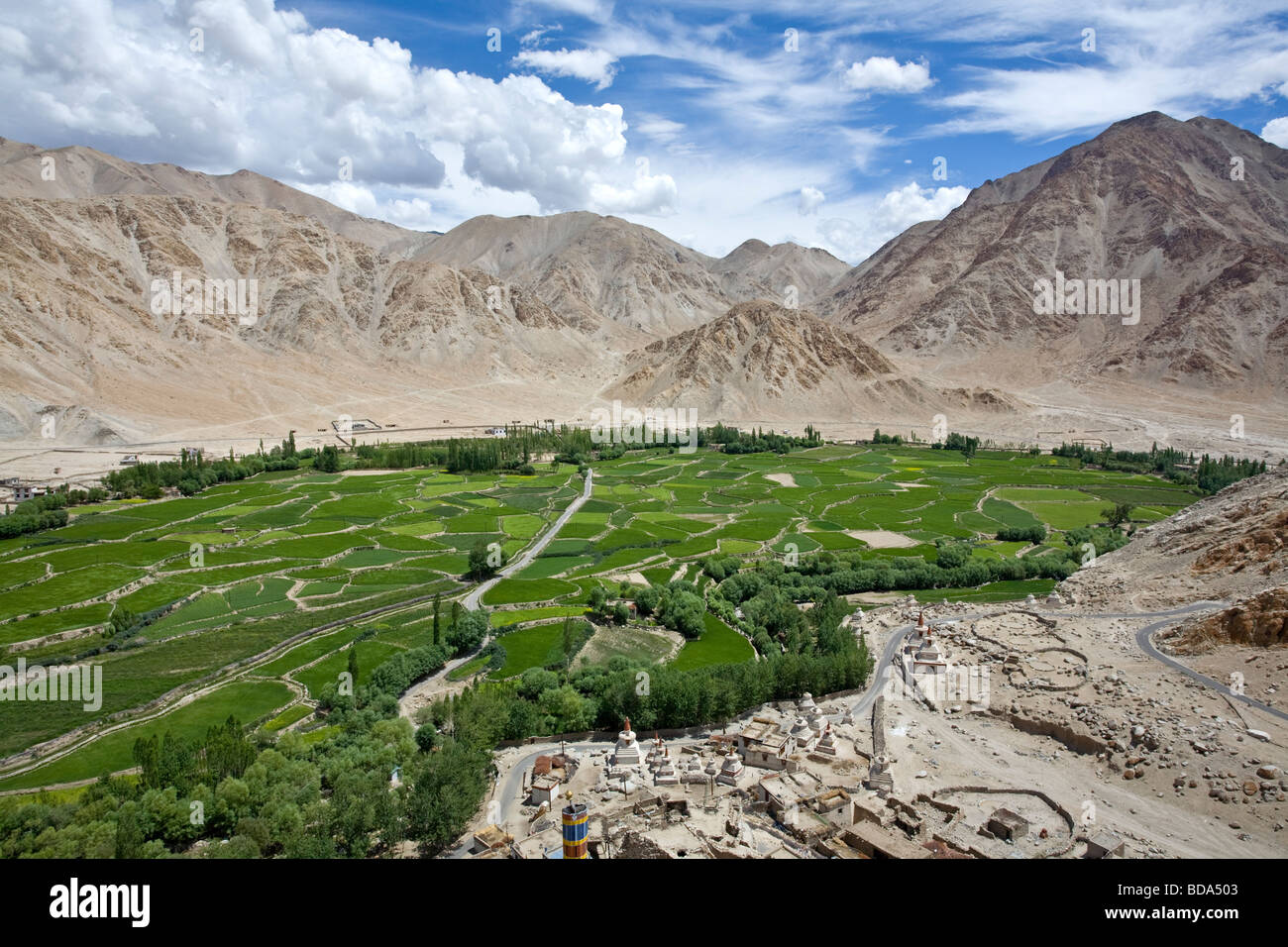 View from Chemrey monastery. Ladakh. India Stock Photo - Alamy