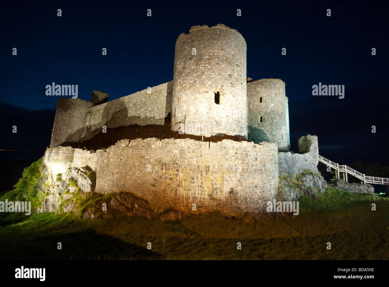 Harlech Castle Wales Stock Photo - Alamy