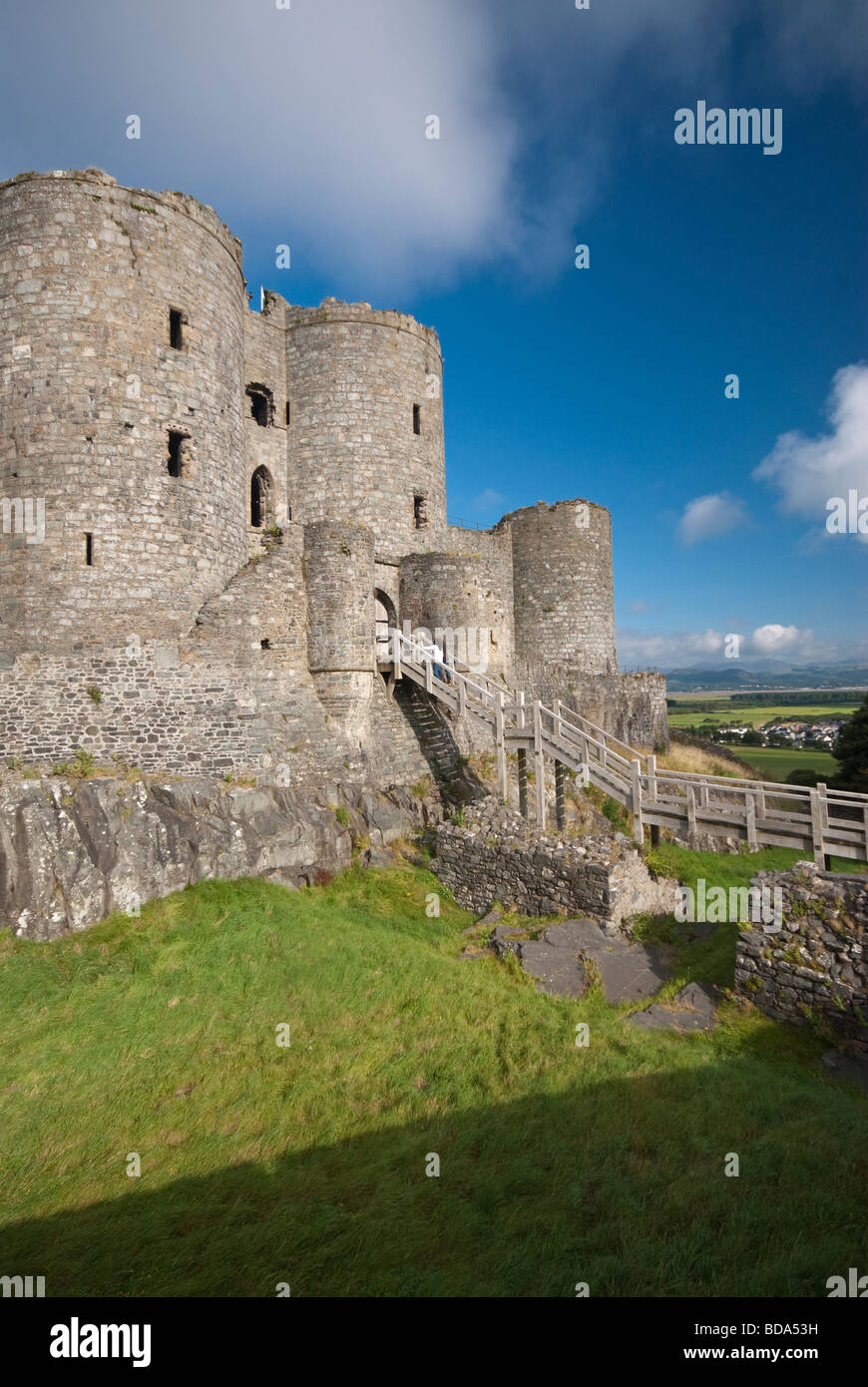 Harlech Castle Wales Stock Photo - Alamy