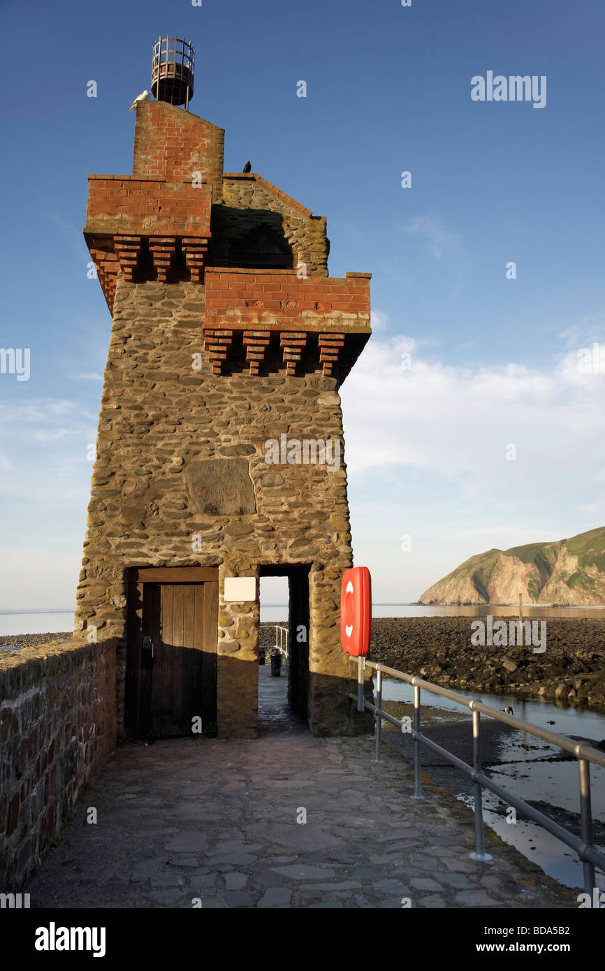 the old lighthouse at lynmouth devon Stock Photo - Alamy