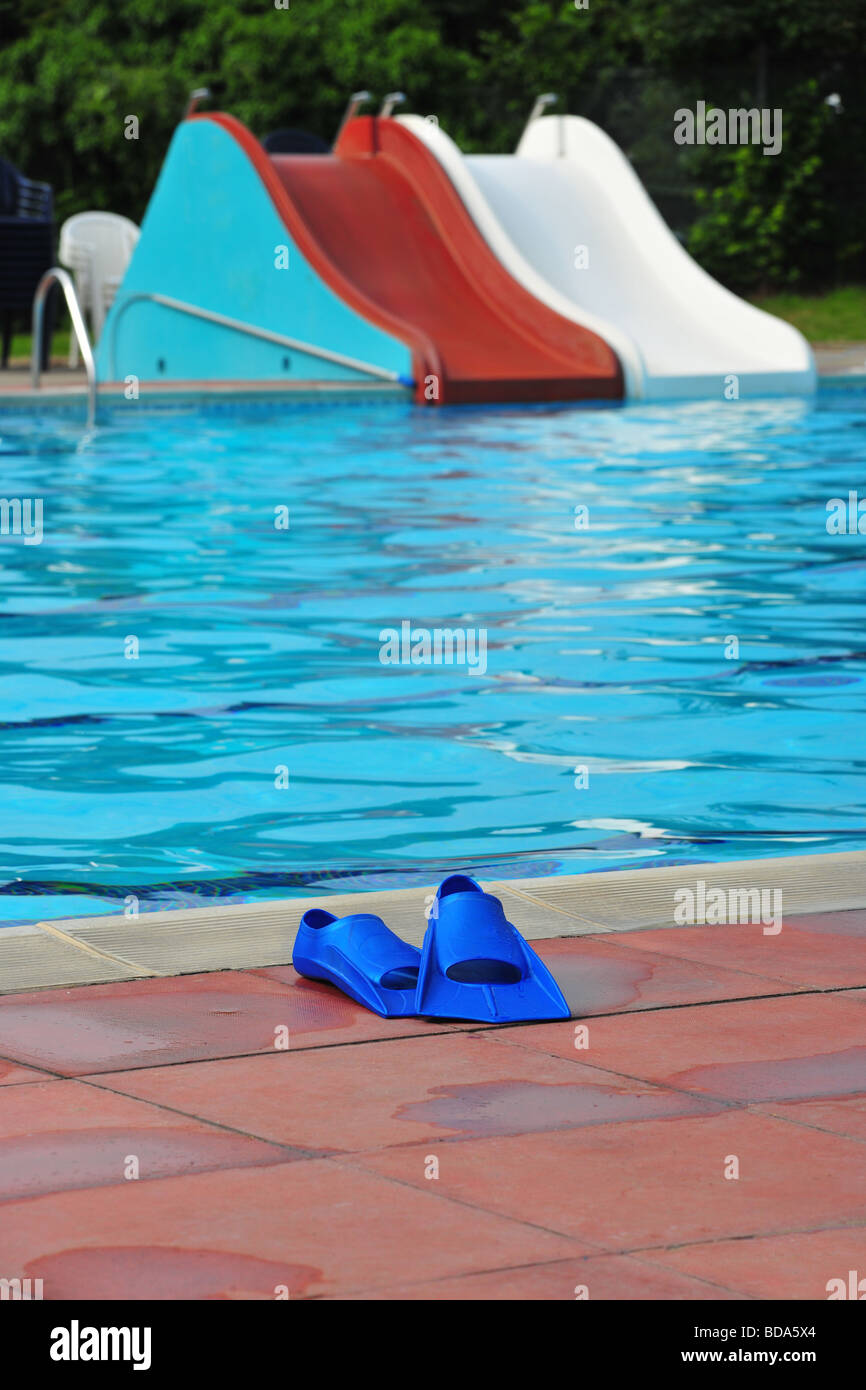 Slide pool water slides hi-res stock photography and images - Alamy