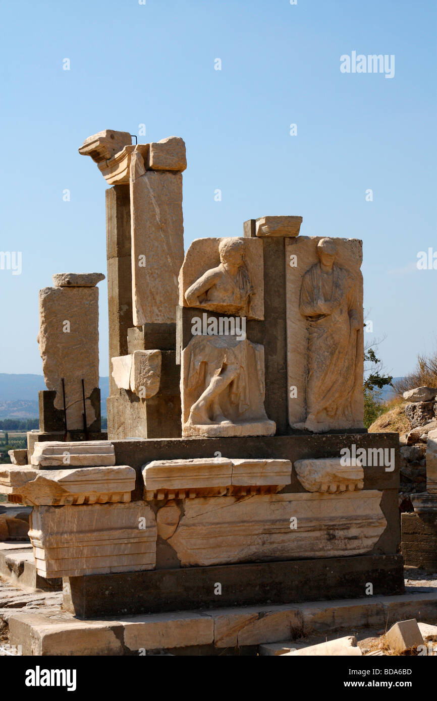 Memmius Monument Ephesus Antique Ancient City Ruins Turkey August