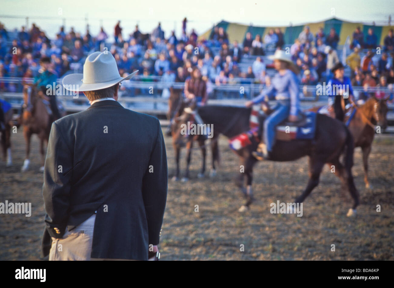 Cowboy judge county fair rodeo Stock Photo - Alamy