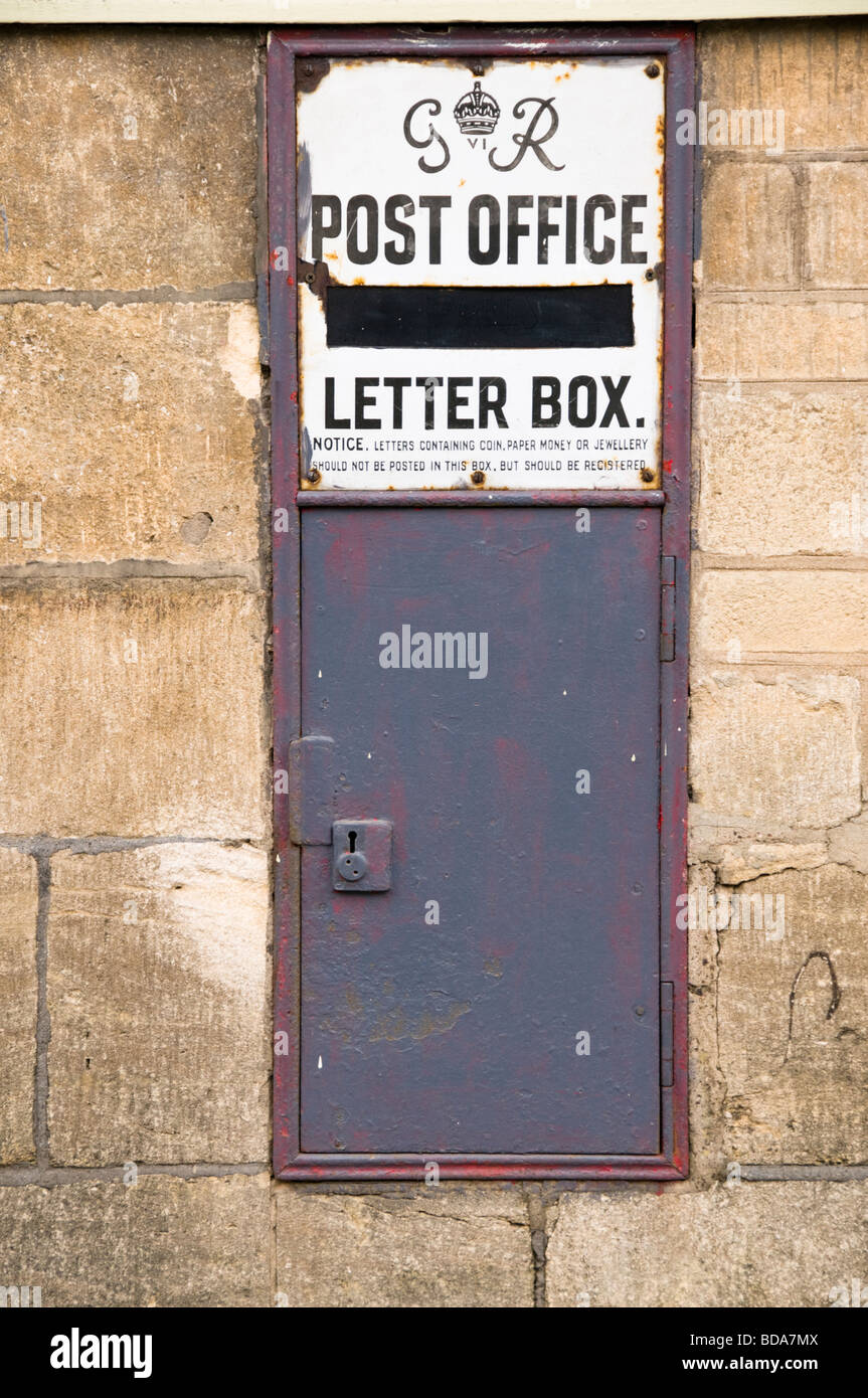 Old letterbox in Minchinhampton, Gloucestershire, UK Stock Photo - Alamy