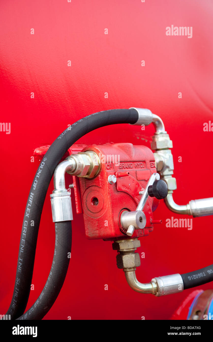 Hydraulics control valve Stock Photo - Alamy