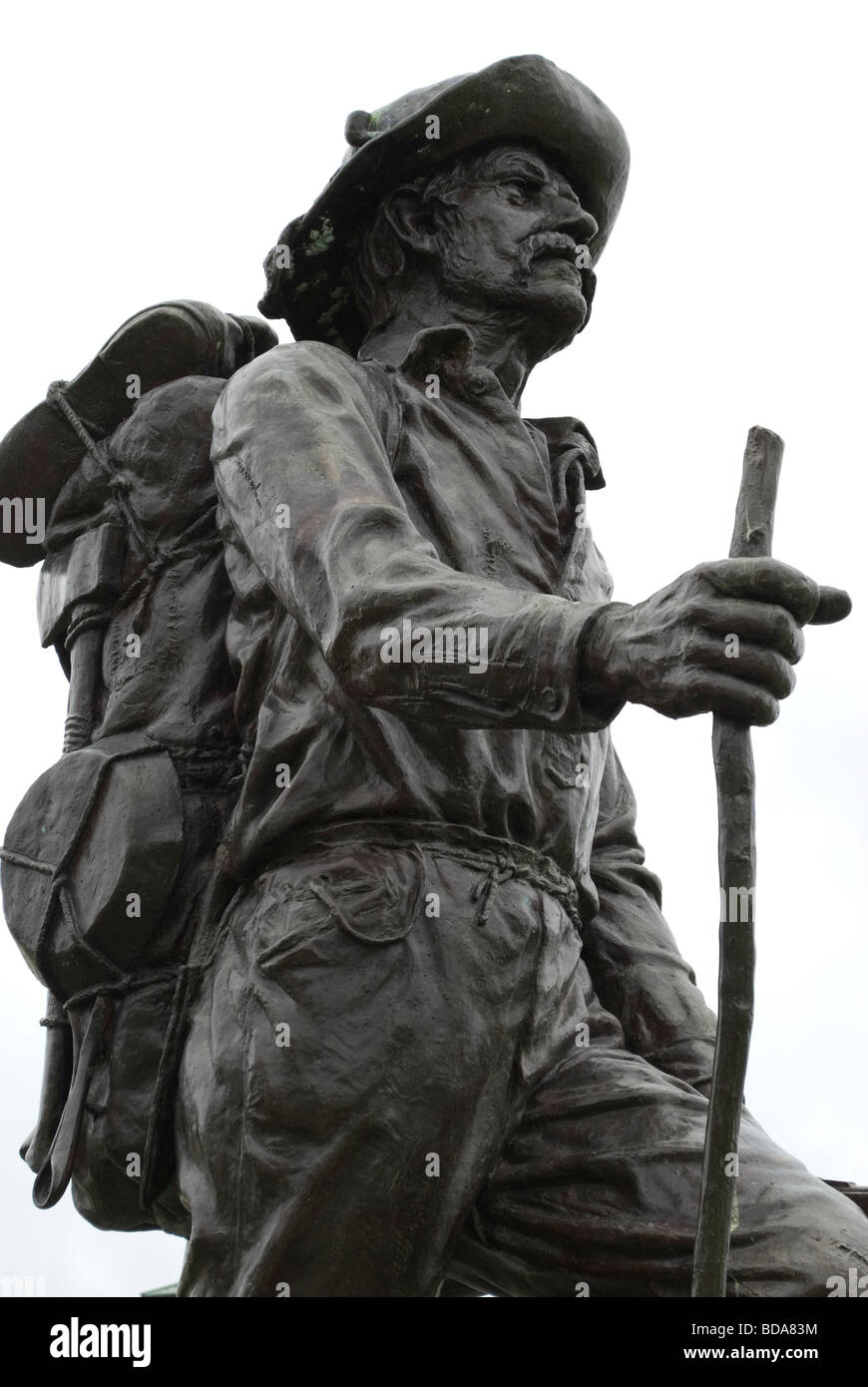 The Prospector Statue, Sitka, Alaska Stock Photo - Alamy