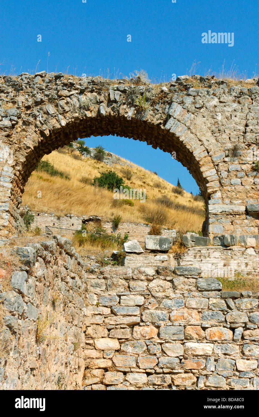 Ephesus Antique Ancient City Ruins Turkey August 2009 Stock Photo