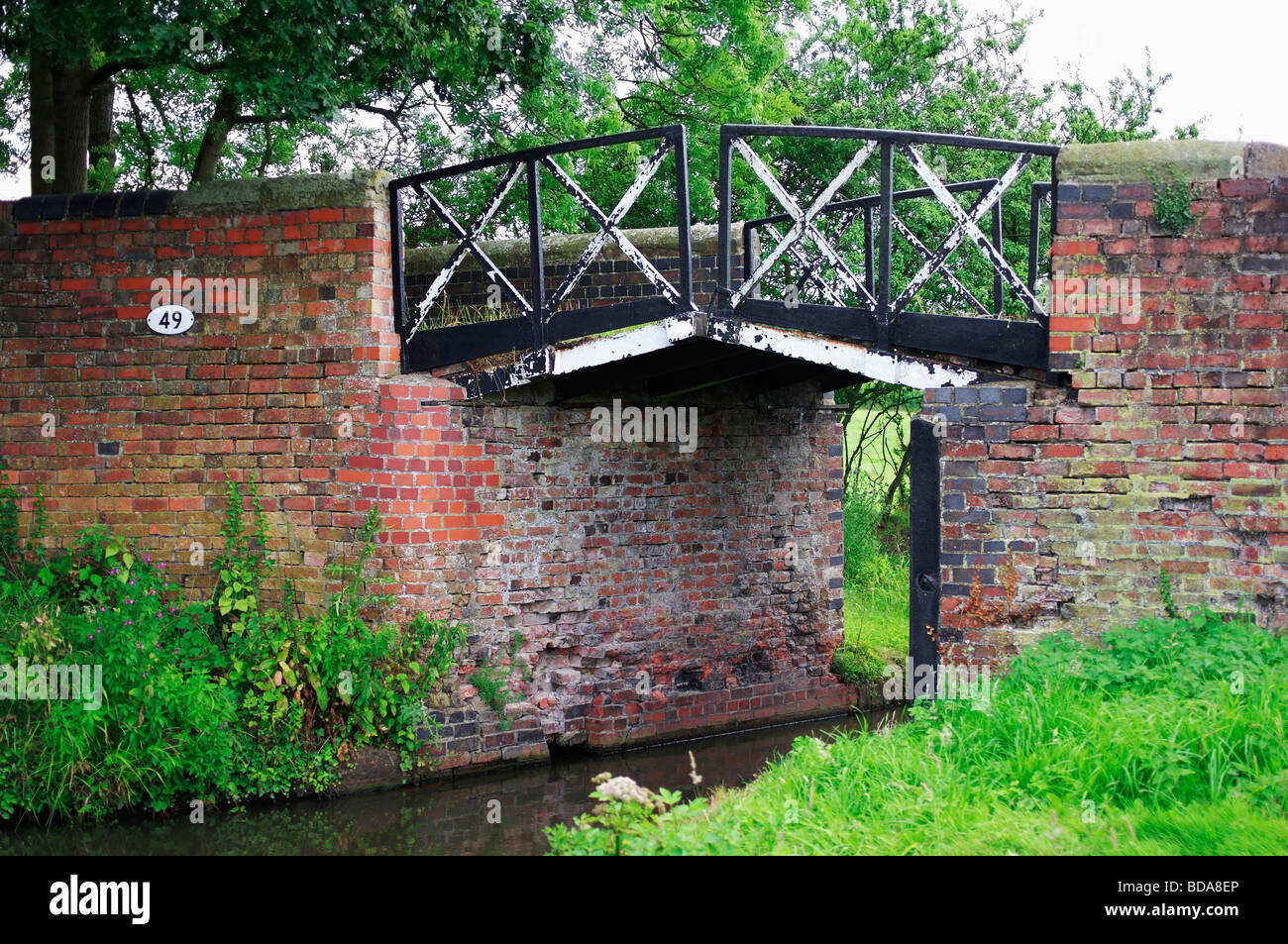 A bridge over a canal Stock Photo - Alamy