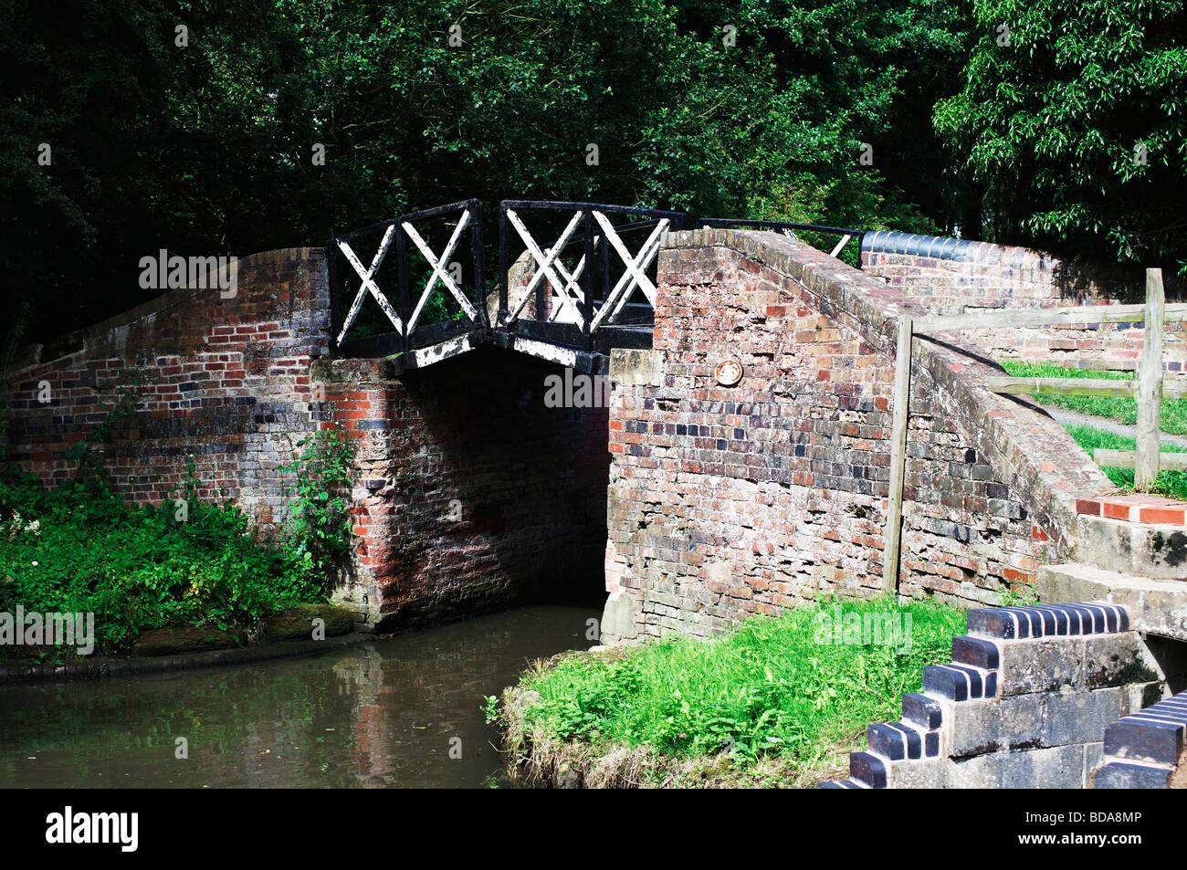 A bridge over a canal Stock Photo - Alamy