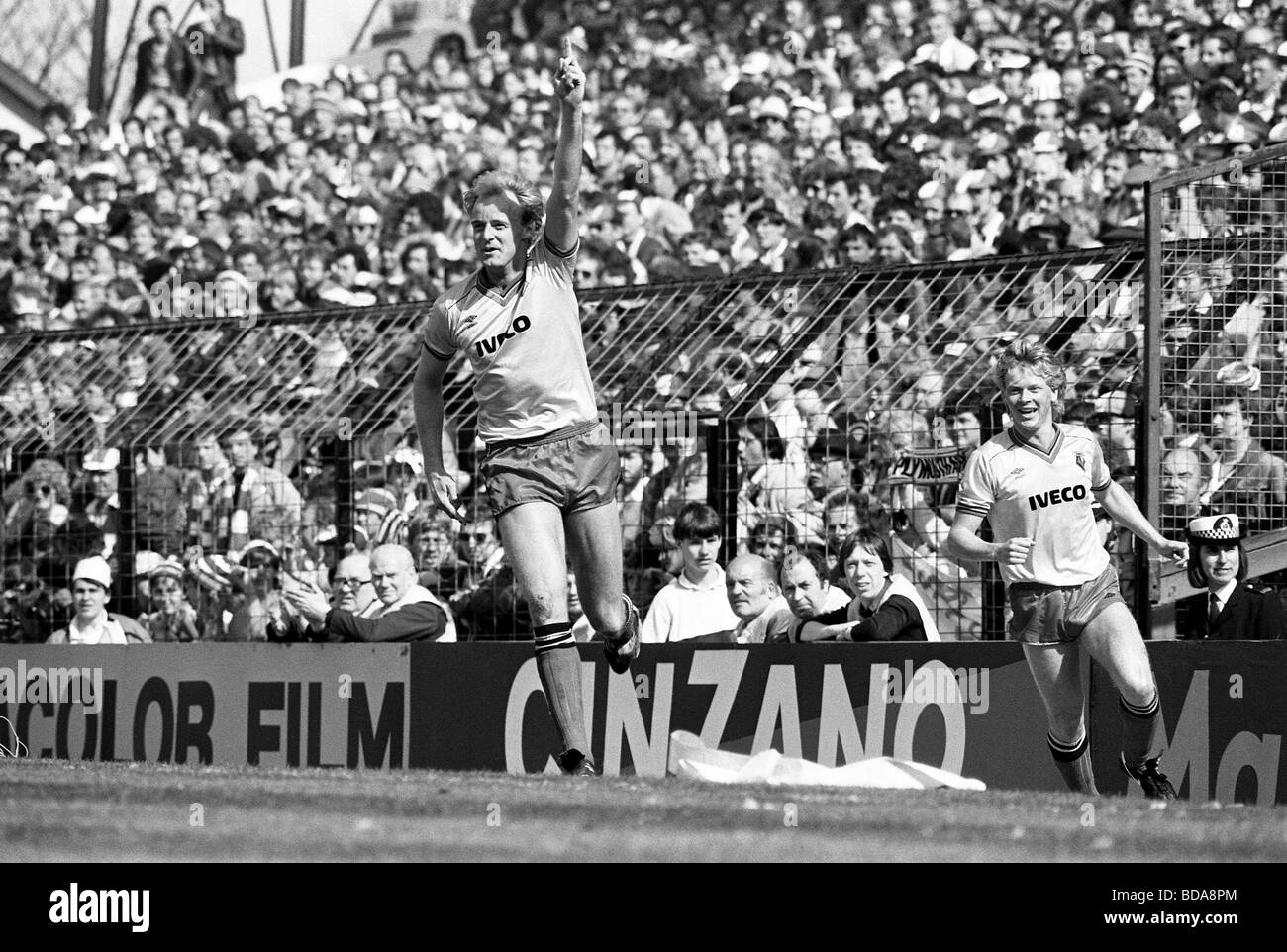 WATFORD V PLYMOUTH ARGYLE 14 4 1984 FA Cup semi final George Reilly ...
