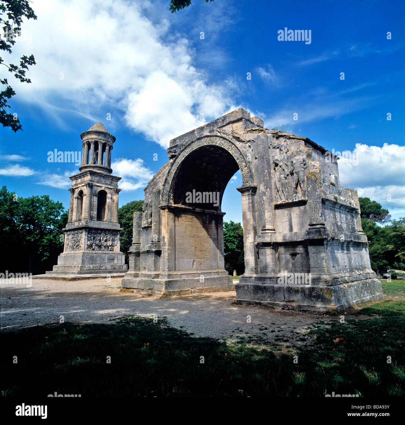 The famous and historic ruins of the Roman Mausoleum and Commemorative ...