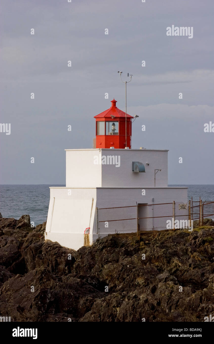 Amphitrite automated Lighthouse on the Wild Pacific Trail, Ucluelet, BC ...