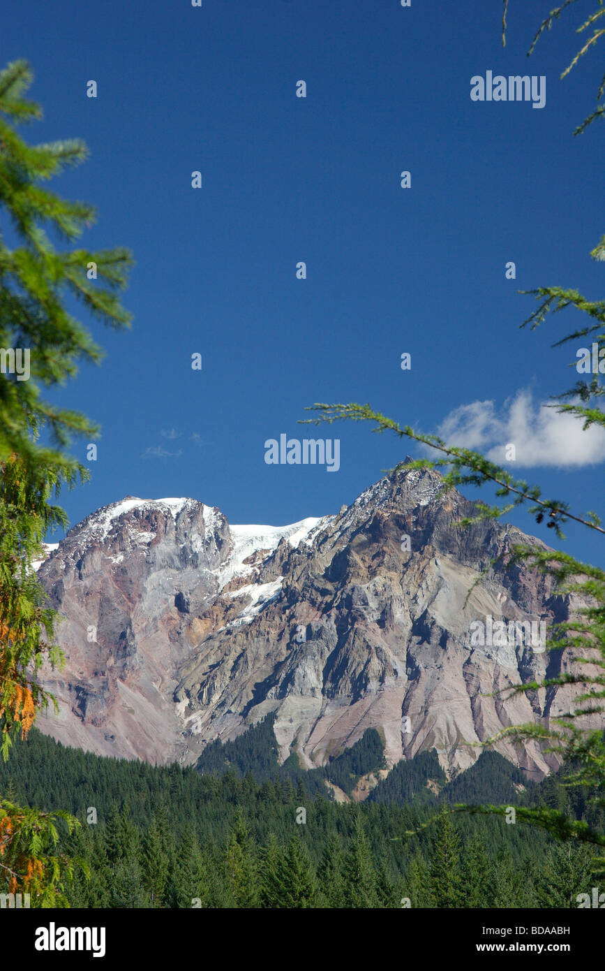 Majestic glacier capped peak of Mount Garibaldi near Squamish BC ...