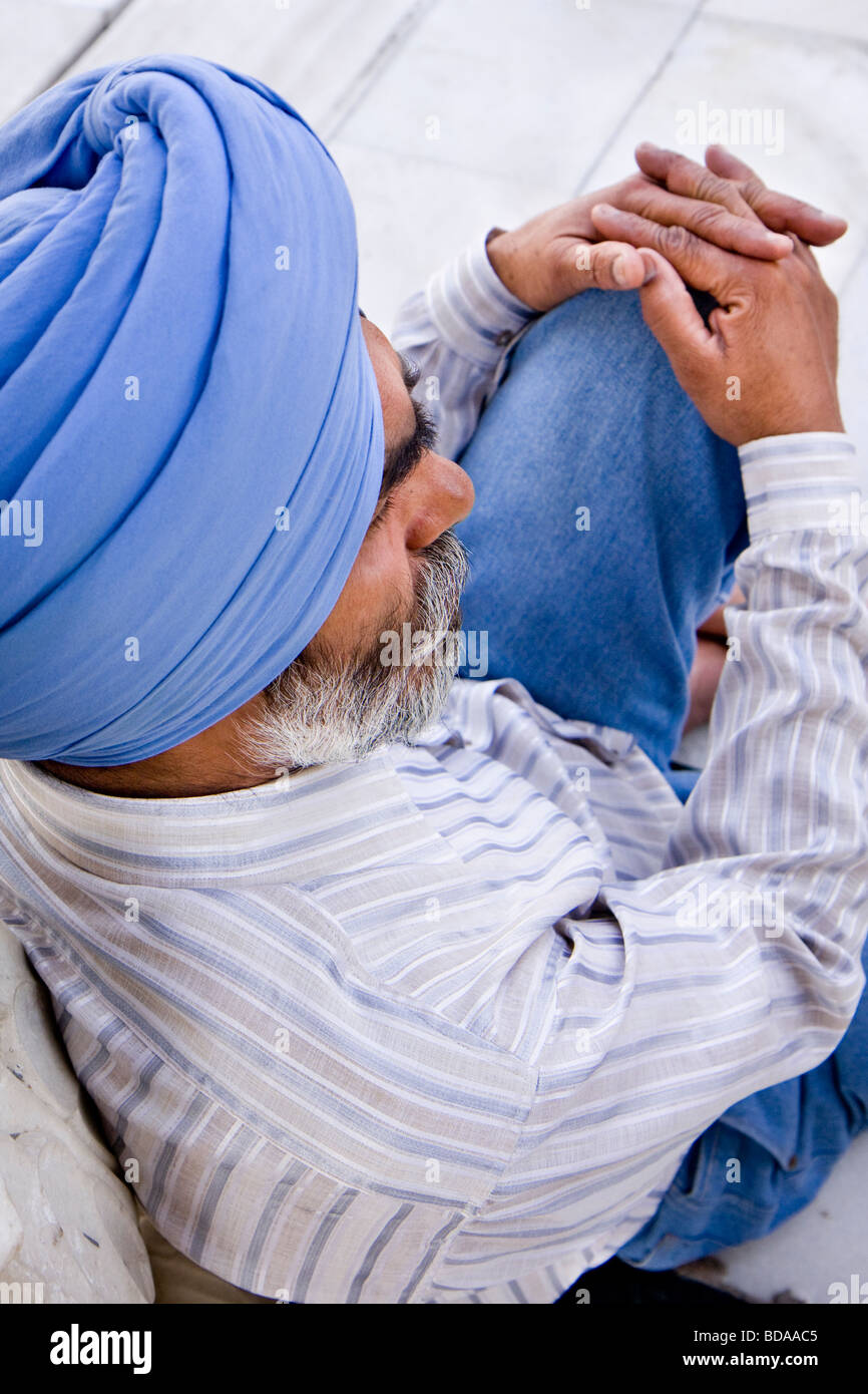 Sikh in meditation hi-res stock photography and images - Alamy