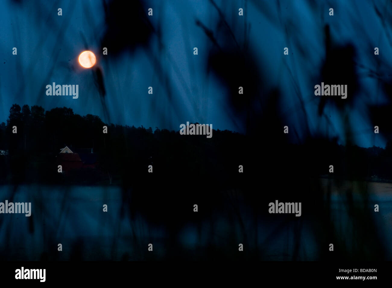 Moon with fog hi-res stock photography and images - Alamy