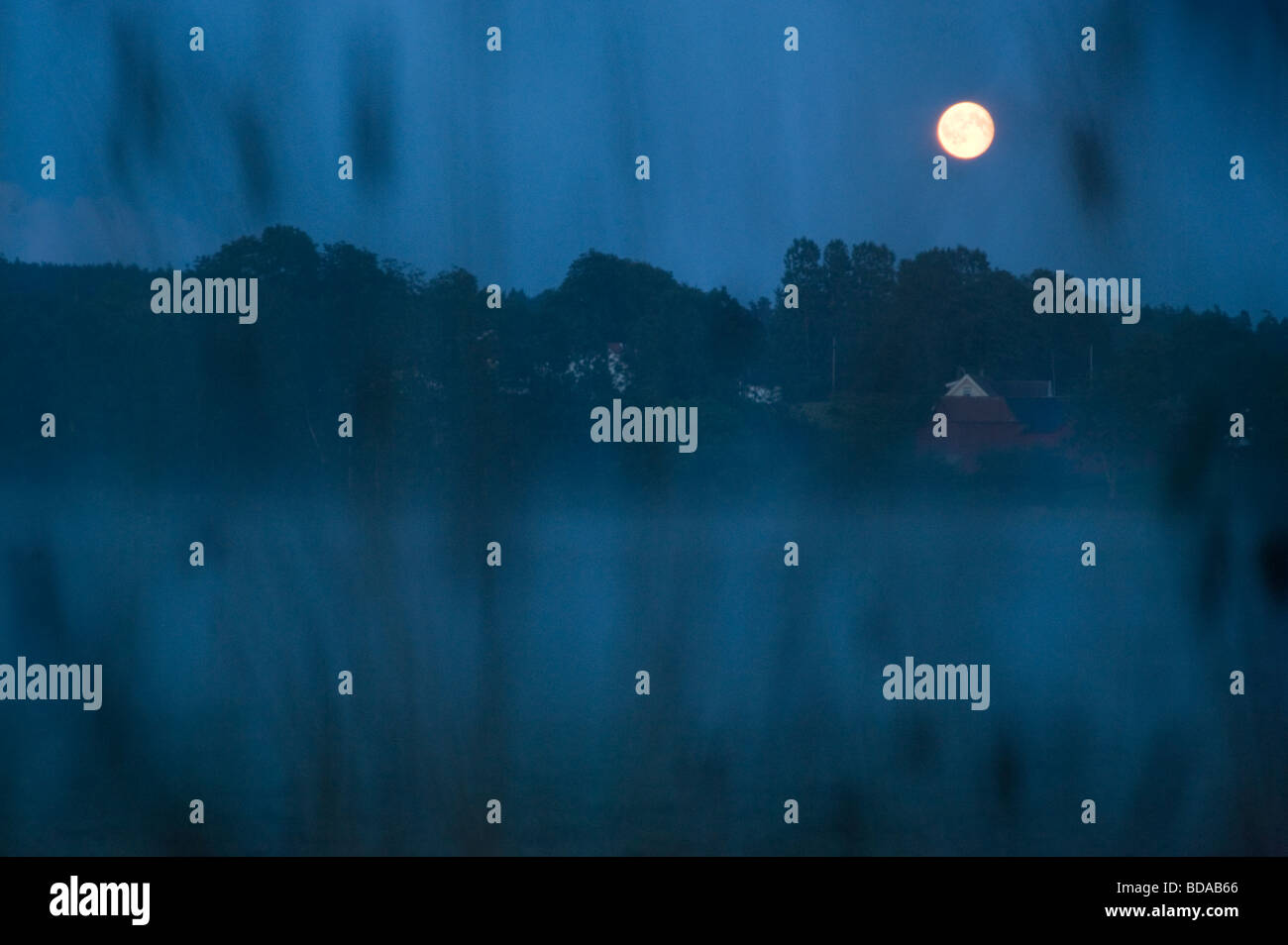 Moon with fog hi-res stock photography and images - Alamy