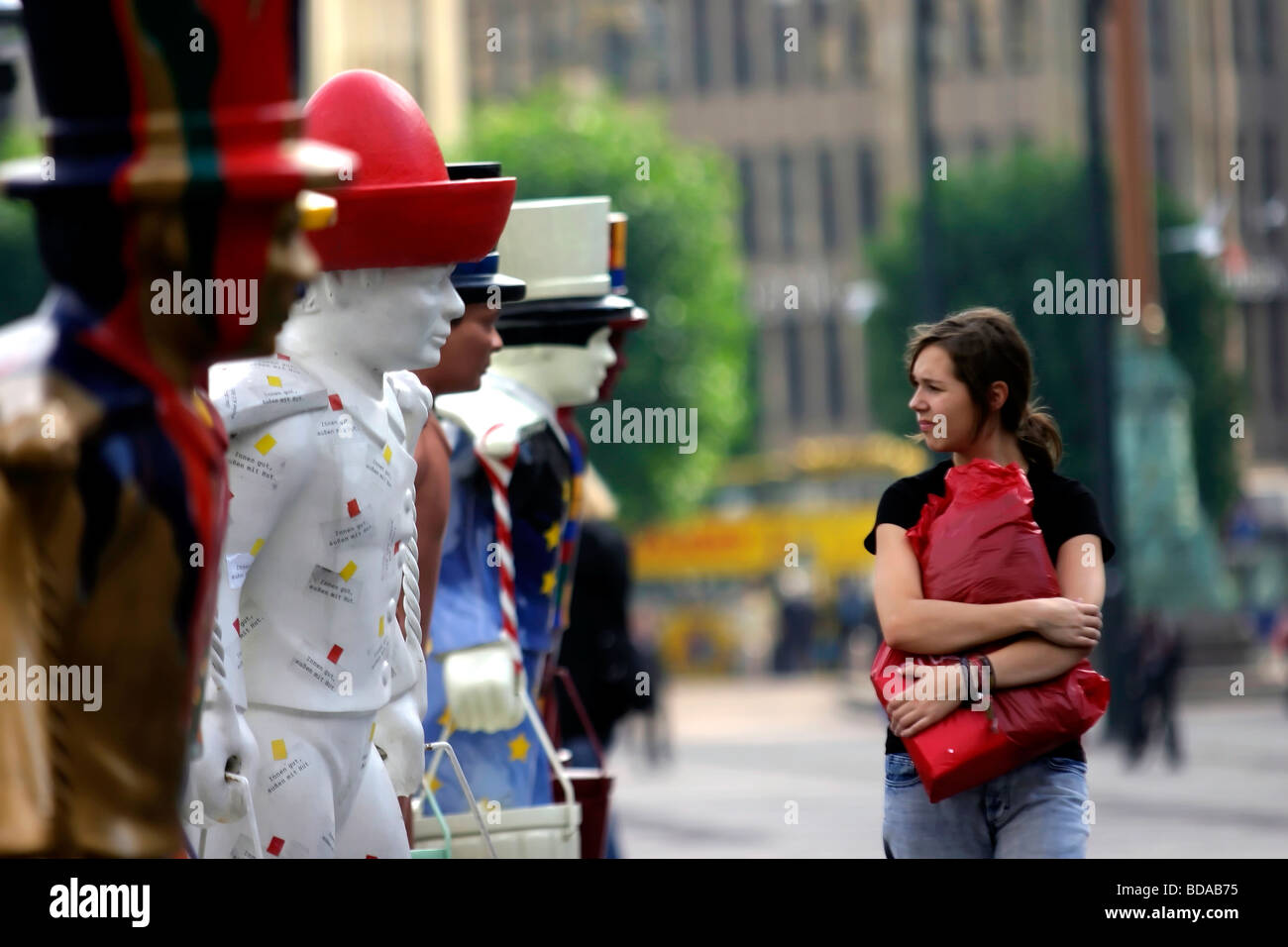 Hans hummel symbolic art figures statues of hamburg germany hi-res ...