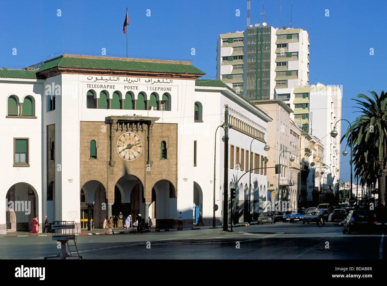 Elk161 1012 Morocco Rabat Ville Nouvelle post office Stock Photo ...