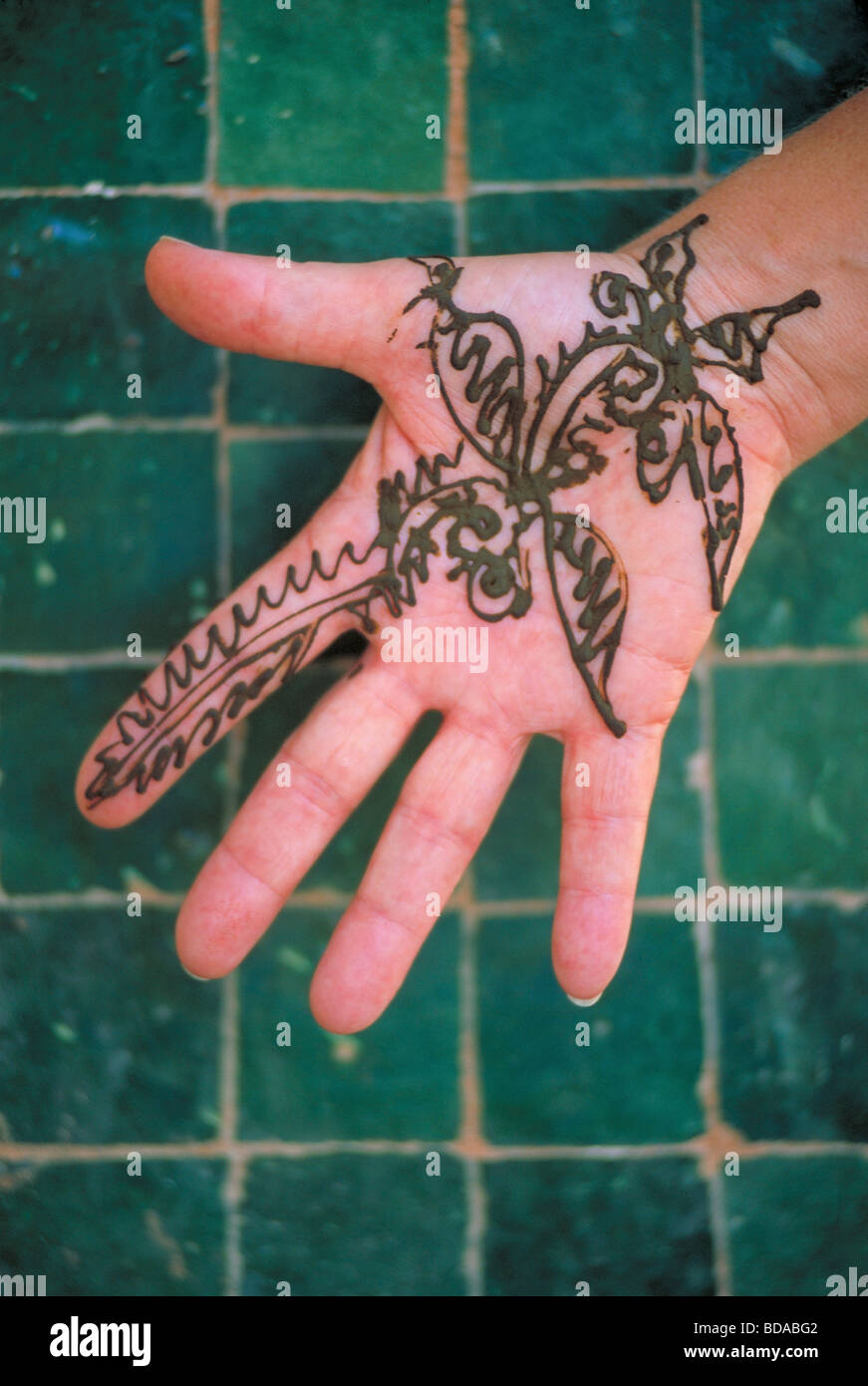 Design on hand hi-res stock photography and images - Alamy