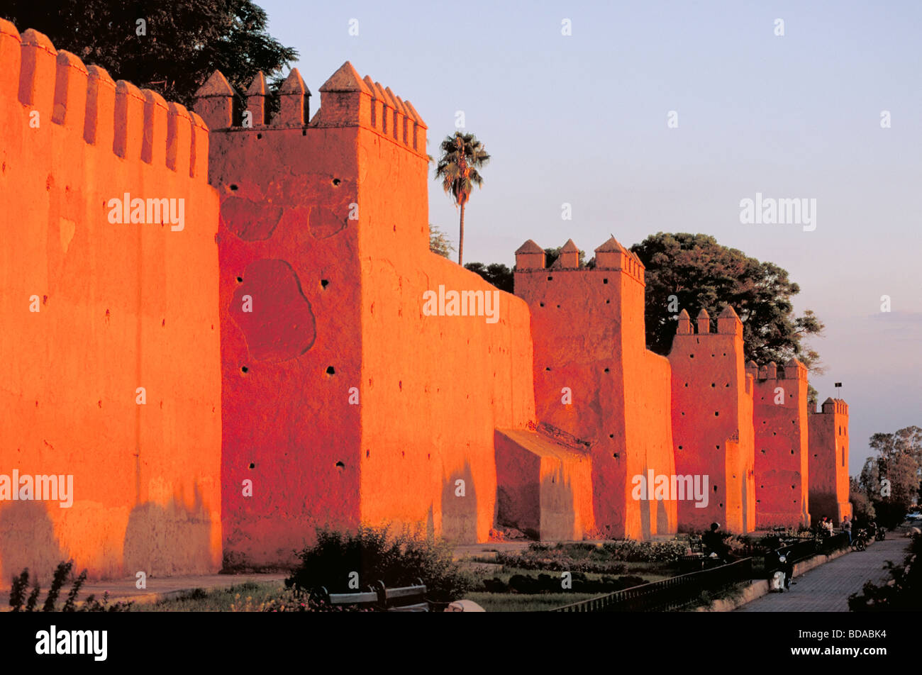 Elk161 2823 Morocco Marrakech city walls 12th century Stock Photo - Alamy