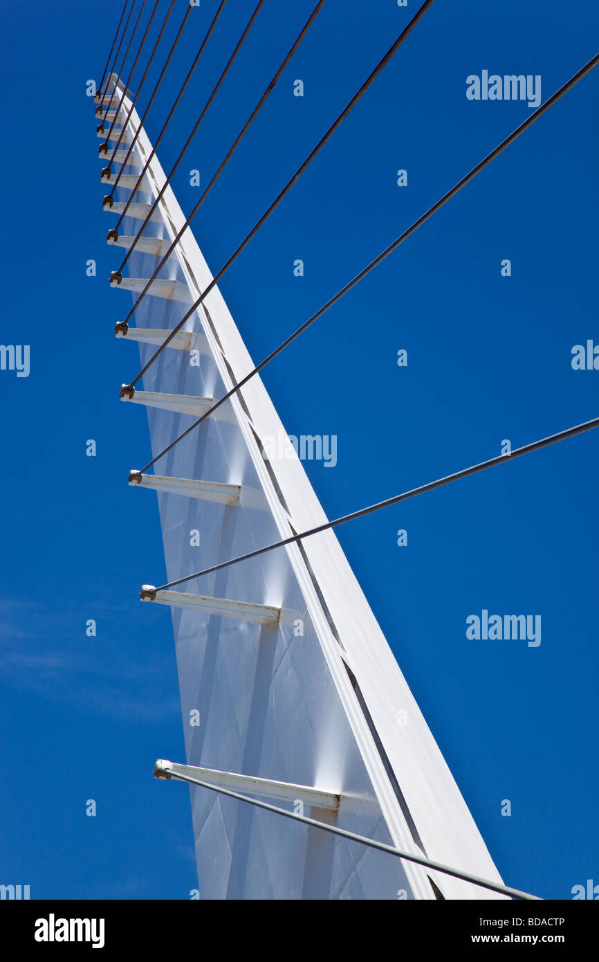 Sundial Bridge detail Redding California USA Stock Photo - Alamy