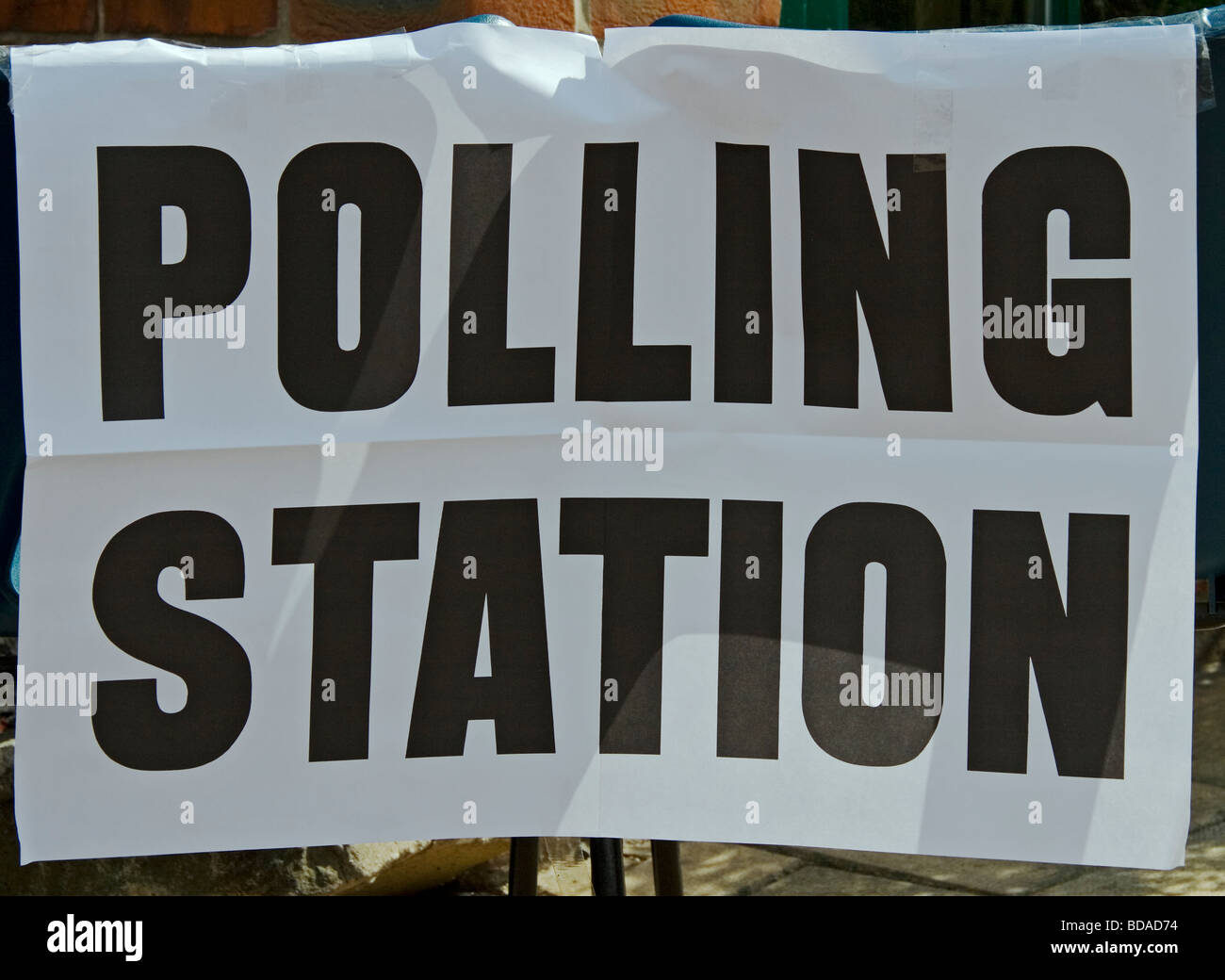 Polling station poster Stock Photo - Alamy