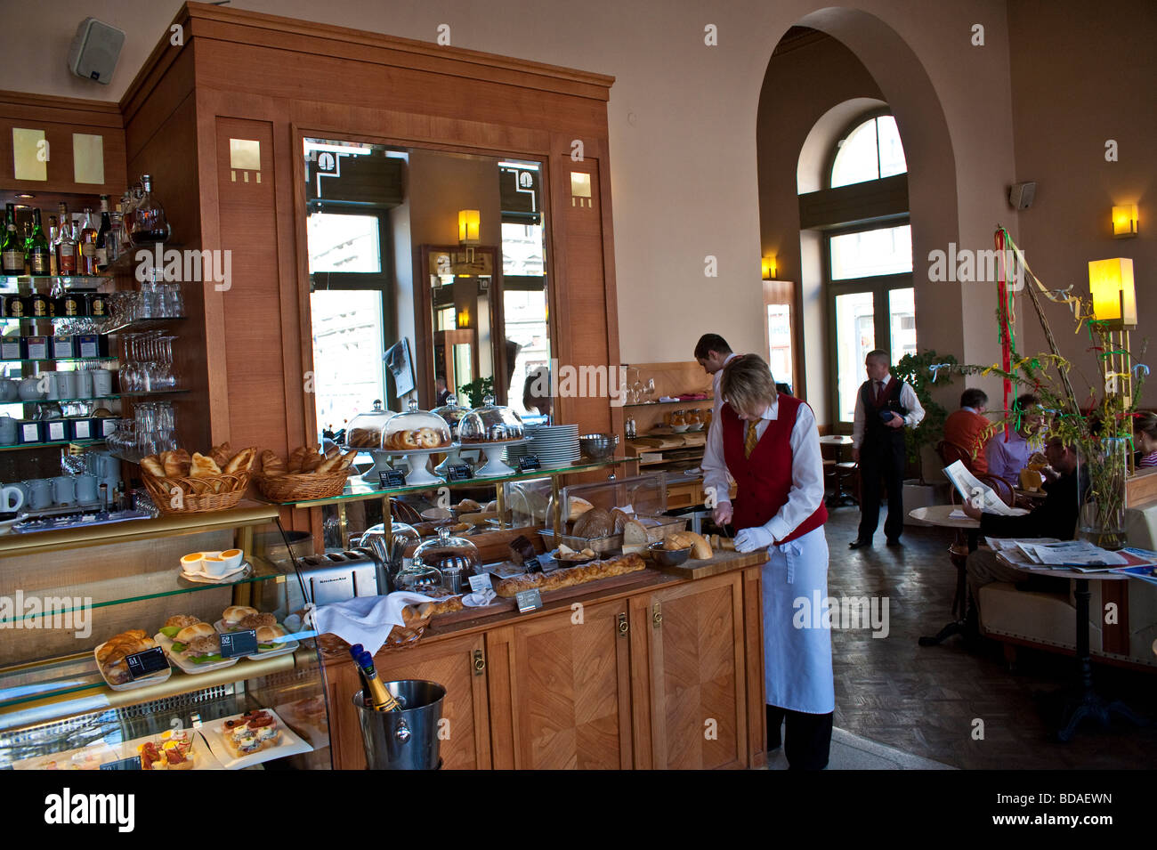 Cafe Savoy in Prague Stock Photo - Alamy