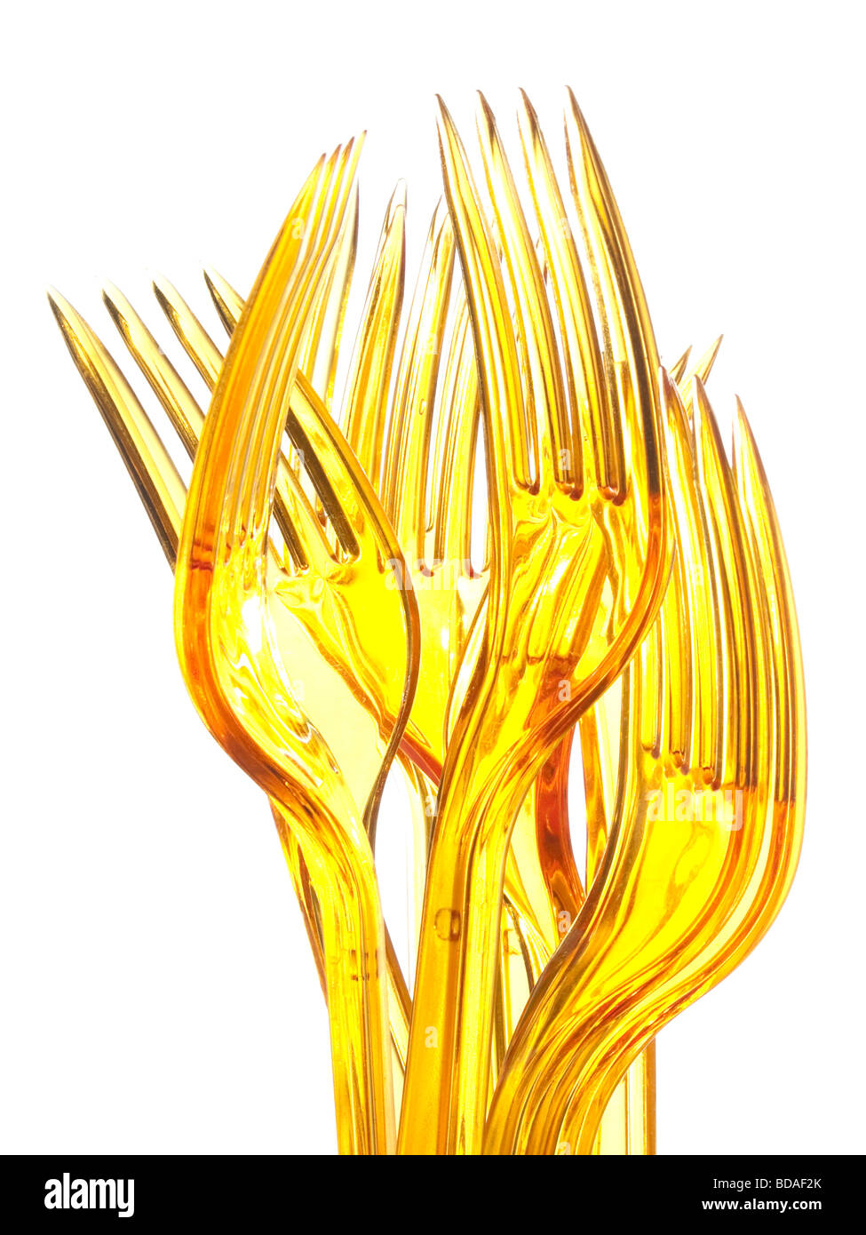 Large group of plastic forks on white background isolated Stock Photo ...