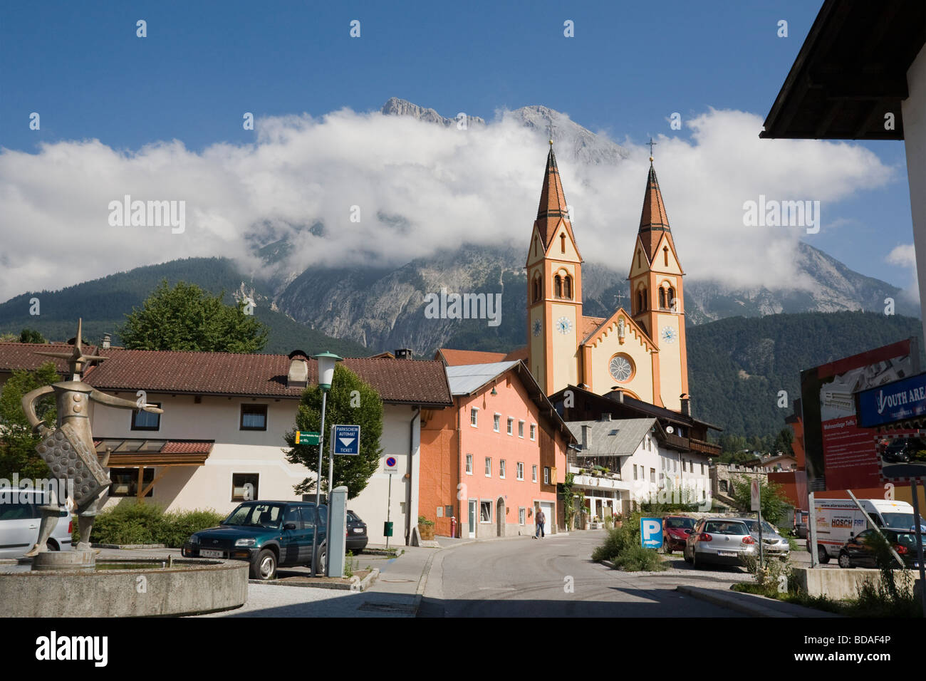 Telfs and Saints Peter and Paul Catholic Church, Innsbruck Land Tyrol ...