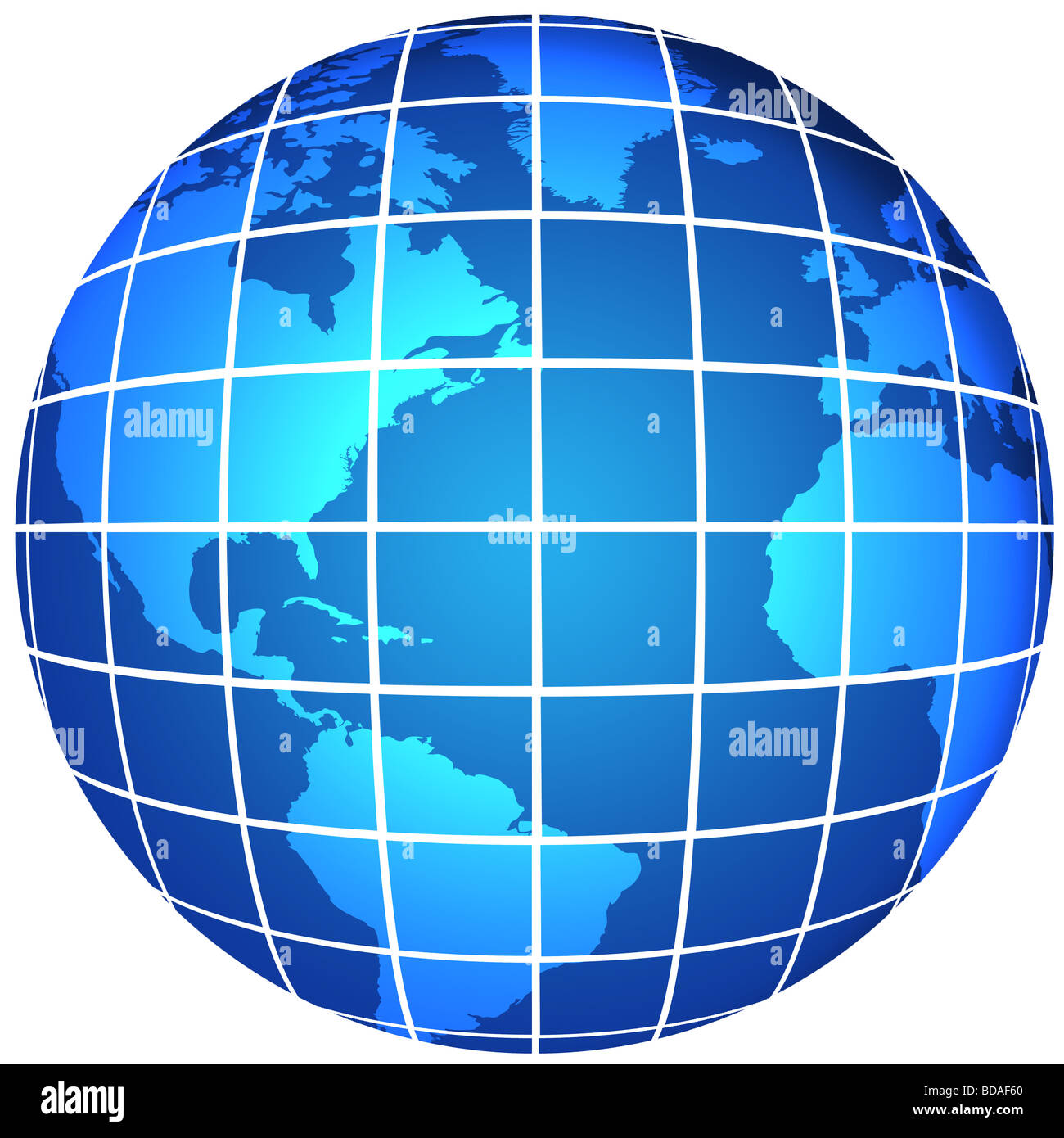 Blue globe isolated on white background Stock Photo - Alamy
