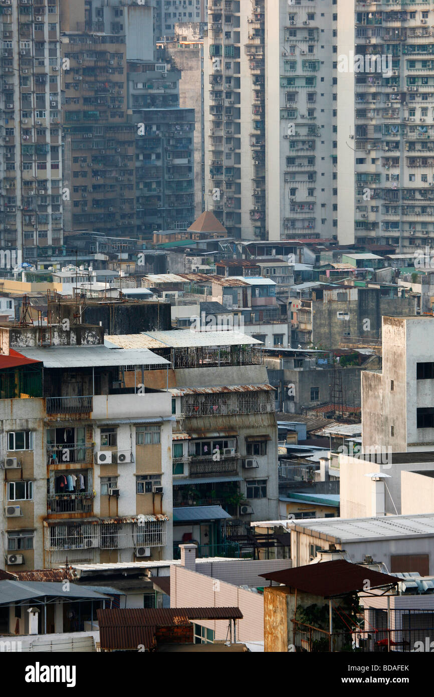 Apartment blocks in Macau China Stock Photo - Alamy
