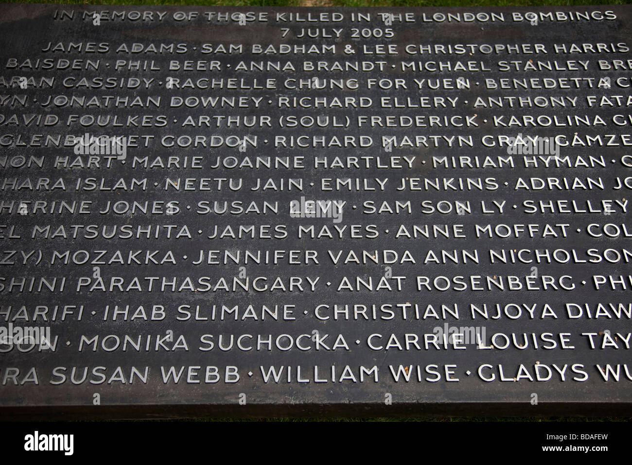 Memorial july 7th 7 7 london hi-res stock photography and images - Alamy