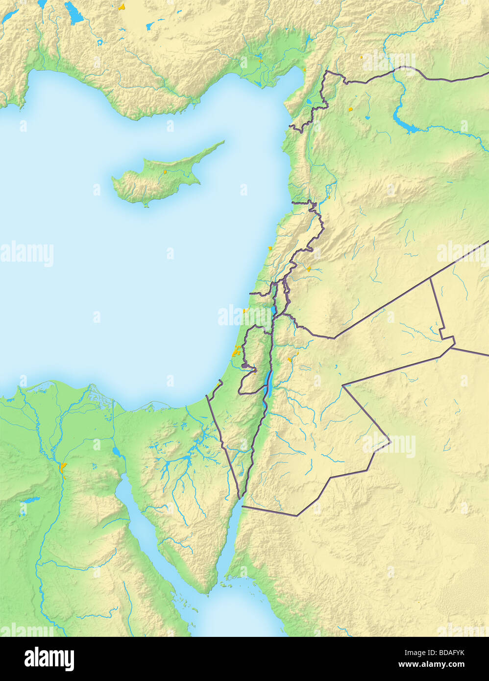 Palestine map hi-res stock photography and images - Alamy