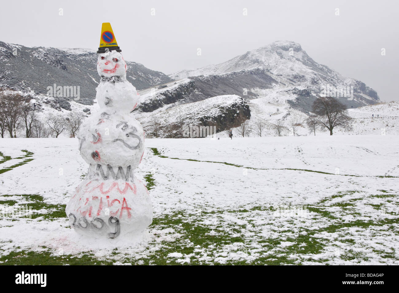 Arthurs Seat Edinburgh Snow High Resolution Stock Photography and ...